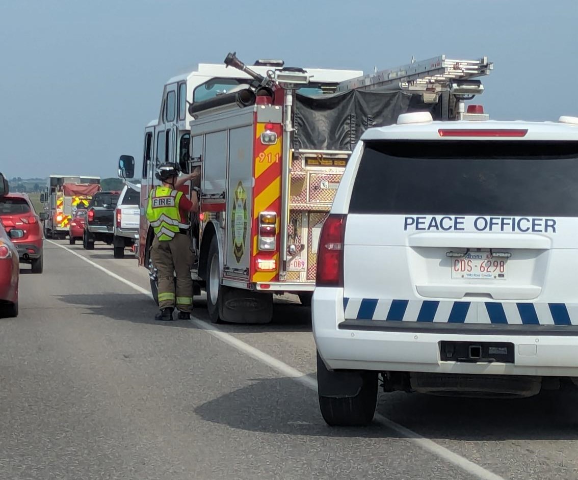 Update: Collision delays traffic southeast of Okotoks - OkotoksOnline.com - Local news, Weather ...
